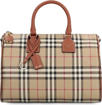 Burberry Femme, Sacs, Beige, Taille: ONE Size Medium Check Bowling Bag