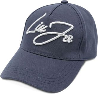 Liu Jo Femme, Accessoires, Bleu, Taille: ONE Size Logo Baseball Cap