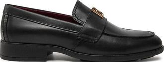 Tommy Hilfiger Slipper Th Leather Classic Loafer FW0FW07961 Schwarz