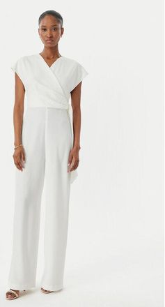Rinascimento Rinascimento Jumpsuit CFC0122679003 Wei&szlig; Regular Fit