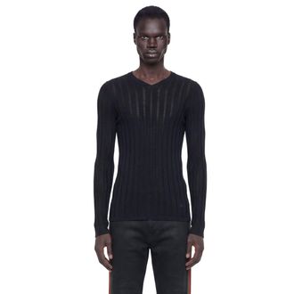 Gucci Semi-Sheer V-Neck Jumper