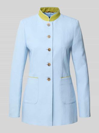 White Label Slim Fit Blazer aus Leinen-Baumwoll-Mix