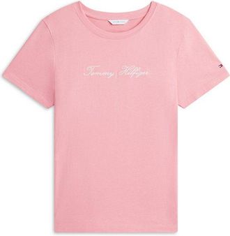 Tommy Hilfiger Kurzarmshirt SCRIPT REG C-NK SS T-SHIRT Baumwolle