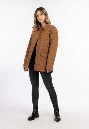 Dreimaster Dreimaster Baumwolljacke mit leichter Wattierung Damen Kamel