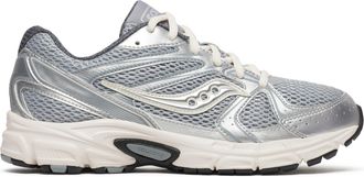 Saucony Ride Millennium Damen-Sneaker, Silber/Cremefarben, 41 EU