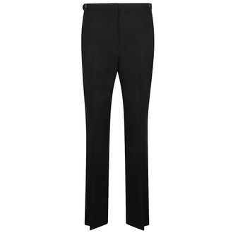 The Row Femme, Pantalons, Noir, Taille: 38 FR Wool Straight Pantalons