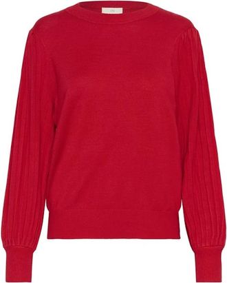 Kaffe KAlone Strickpullover - - Knitwear - Damen - Rot - 2XL