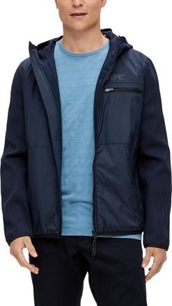 s.Oliver Nylonjacke mit gestrickten &Auml;rmeln und Kapuze