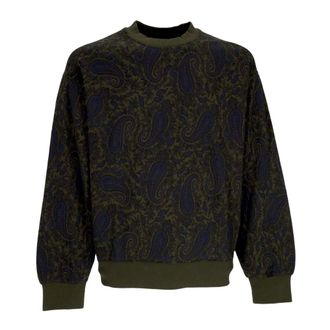 Carhartt Work in Progress Homme, Sweatshirts et sweats à capuche, Vert, Taille: XL Pull à motif Paisley Coupe douce