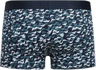 Emporio Armani Boxer imprim&eacute; en coton m&eacute;lang&eacute;