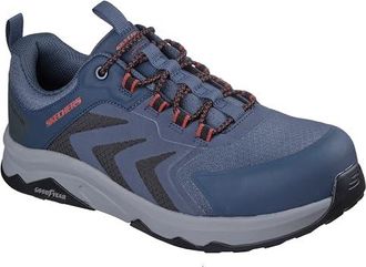 Skechers Homme Speed-Flex Trekker Nordown Botte de Protection Incendie et de sécurité, Black Red Trim Textile/Synthetic, 48.5 EU