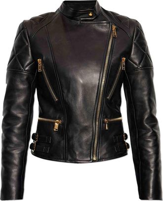 Versace Lederjacke - Schwarz