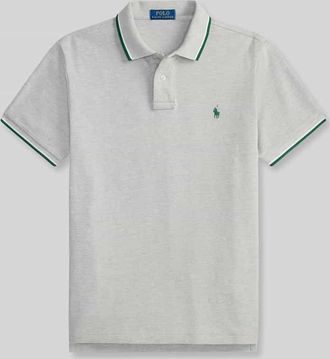 Polo Ralph Lauren Regular Fit Poloshirt aus reiner Baumwolle mit Kontraststreifen