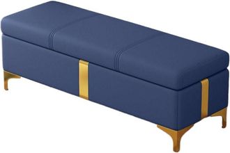 Generic Ottomane Mit Stauraum F&uuml;r Schlafzimmer Sitzbank Gepolsterter Stauraum Ottomane Mit Sicherheitsscharnier Rechteckig Extra Lange Aufbewahrungsbank F&uuml;r D