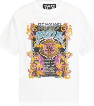 Versace Jeans Couture t-shirt à imprimé graphique - Blanc