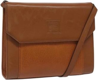 Burberry unisex, Pre-owned, Brun, Taille: ONE Size Sac bandouli&egrave;re en cuir Pre-owned