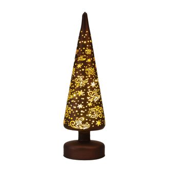 Coen Bakker LED Dekobeleuchtung Stimmungsbeleuchtung f&uuml;r Innen B&auml;umchen verschiedene Designs 3AA, Farbe:Braun Ornamente