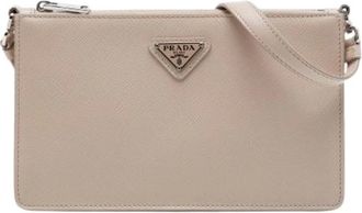 Prada Pre-owned Sac bandouli&egrave;re vintage - Femme - Pre-owned - Beige - Taille: ONE Size