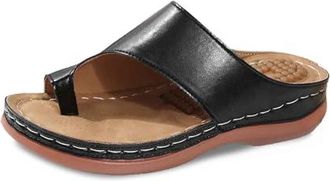 Generic Pantoufles d&eacute;t&eacute; pour femme avec tige dorteil, parfaites pour la plage et les sorties d&eacute;contract&eacute;es avec semelle int&eacute;rieure de massage confortable &agrave; po