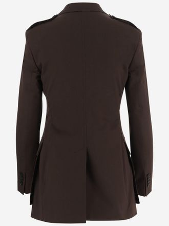 Tagliatore Womens Jacket Stretch Cotton Brown