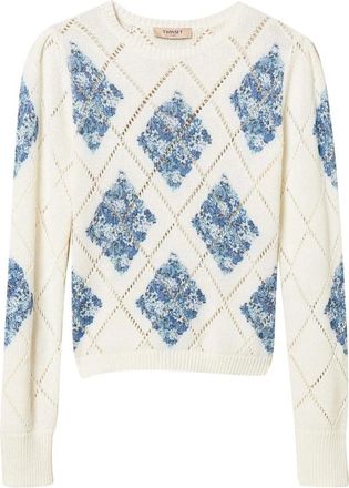 Twinset Femme, Pulls, Multicolore, Taille: 36 FR St. Rombi Floreali Pullover