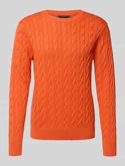 Tommy Hilfiger Regular Fit Strickpullover aus reiner Baumwolle