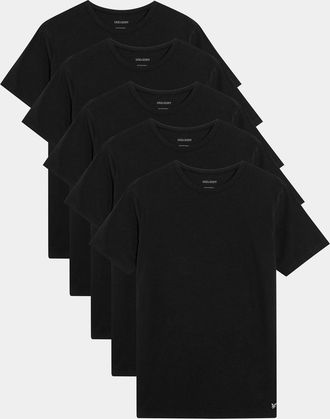 Lyle & Scott Basic T-Shirt in Schwarz (5er Pack)