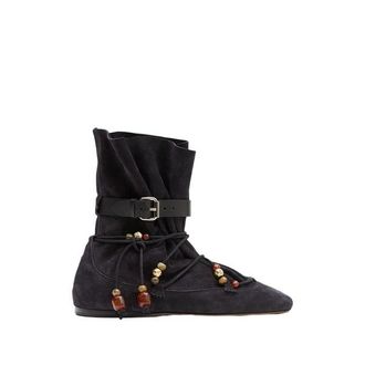 Isabel Marant Boots Letiz drap&eacute;es en veau velours
