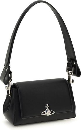 Vivienne Westwood Womens Black Polyurethane Shoulder Bag