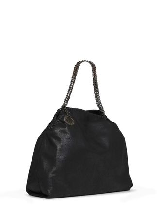 Stella McCartney Womens Drawstring Tote Bag Falabella Black Polyester Handbags Hand