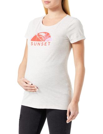 Noppies Damen Tee Altona Short Sleeve T Shirt, Ras1202 Oatmeal - P611, 40 EU