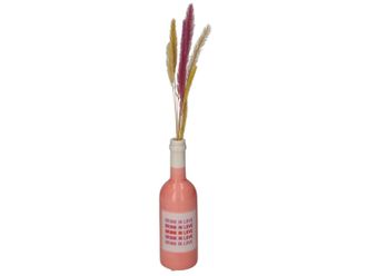 Giftcompany Mignon, Vase, Weinflasche, Motiv: Drunk in Love, rosa