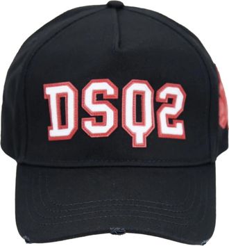 Dsquared2 Bestickte Baseballkappe mit Schnalle - - Accessories - unisex - Schwarzk - ONE SIZE