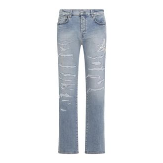 Amiri Homme, Jeans, Bleu, Taille: W33 Jean Slim R&eacute;p&eacute;r&eacute;