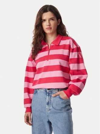 adidas Sweatshirt Essentials Contemporary French Terry Longsleeve Polo KR3548 Rosa Regular Fit