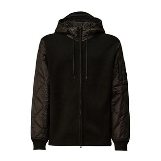 C.P. Company Full-zip Merino Hoodie - - Sweatshirts & Hoodies - unisex - Schwarzk - 2XL