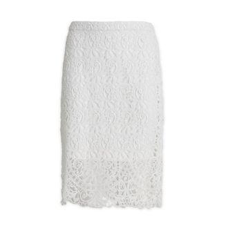 Burberry Rock mit floraler Spitze - - Skirts - Damen - Wei&szlig; - XS