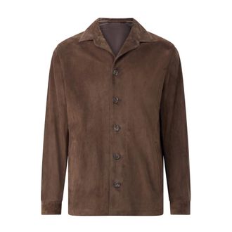 Brett Johnson Homme, Vestes, Brun, Taille: 2XL Veste en daim de veau