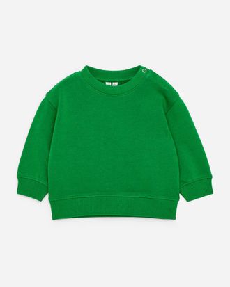 Arket Sweatshirt Aus Baumwolle -Gr&uuml;n
