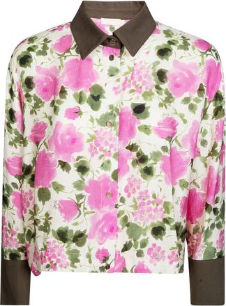 Liu Jo Femme, Blouses et Chemises, Multicolore, Taille: 40 FR Camicia TS ML