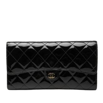 Chanel Portefeuille Long Pre-owned - Femme - Pre-owned - Noir - Taille: ONE Size