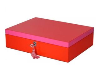 Gift Company Tang, Schmuckbox, M, flach, rot/pink