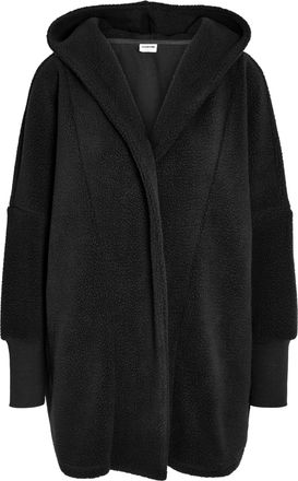 Noisy May Damen Nmcozy L/S Long Shacket W Hood JRS, Schwarz, XS EU