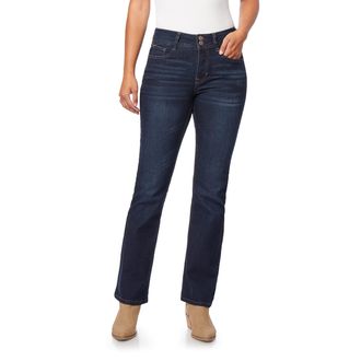 Angels Forever Young Damen Bootcut-Jeans mit mittlerer Leibh&ouml;he f&uuml;r kurvige Figuren (Standard- und &Uuml;bergr&ouml;&szlig;en), 42 Lange