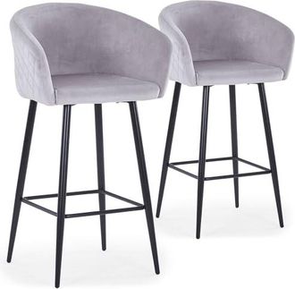 Menzzo Bobby Stuhl, Grau, L 62 x T 53 x H 106 cm