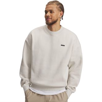 Under Armour Sweatshirt f&uuml;r Herren, Gerippter Kragen, &Uuml;bergro&szlig; (Wei&szlig;)