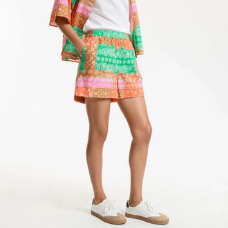 La Redoute Collections Short &Agrave; Taille &Eacute;lastiqu&eacute;e Imprim&eacute; Cachemire