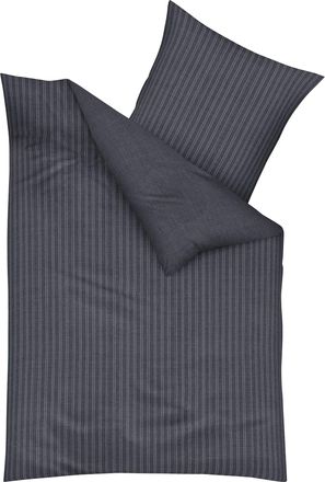 Kaeppel Maco-Satin-Bettwäsche Eternity Combo, 2-TLG. Zinn, 155X220 cm