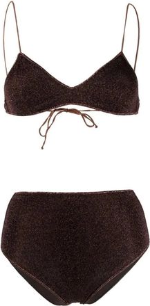 Os&eacute;ree Femme, Maillots de bain, Brun, Taille: 38 FR Lumi&egrave;re Bra High Waisted
