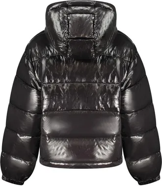 Calvin Klein Quilted Hooded Down Jacket - Black